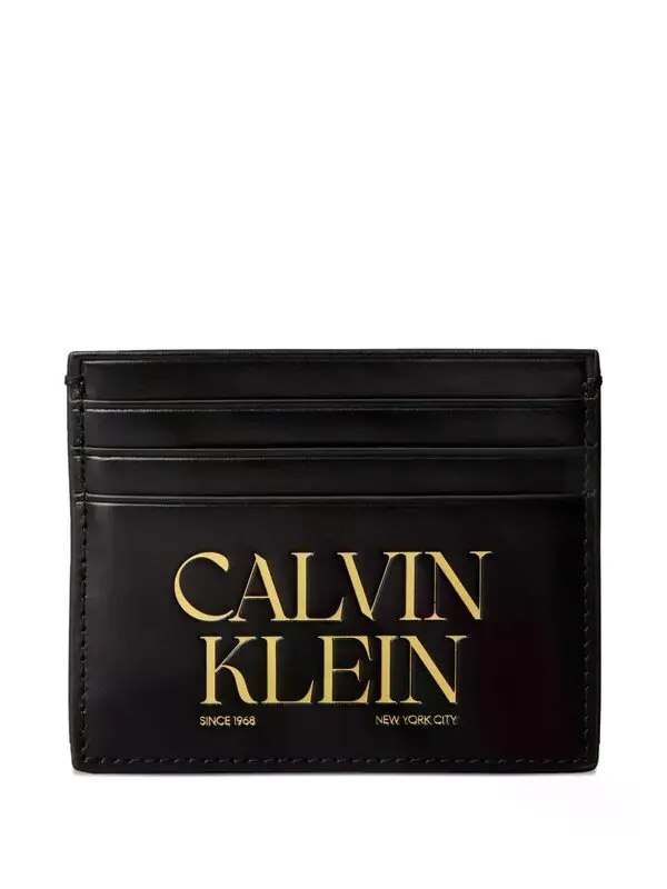 Calvin Klein Logo-detail Card Holder - Black