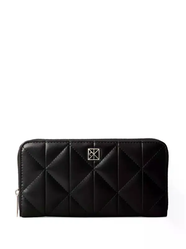 Calvin Klein Quilted Logo Wallet - Black