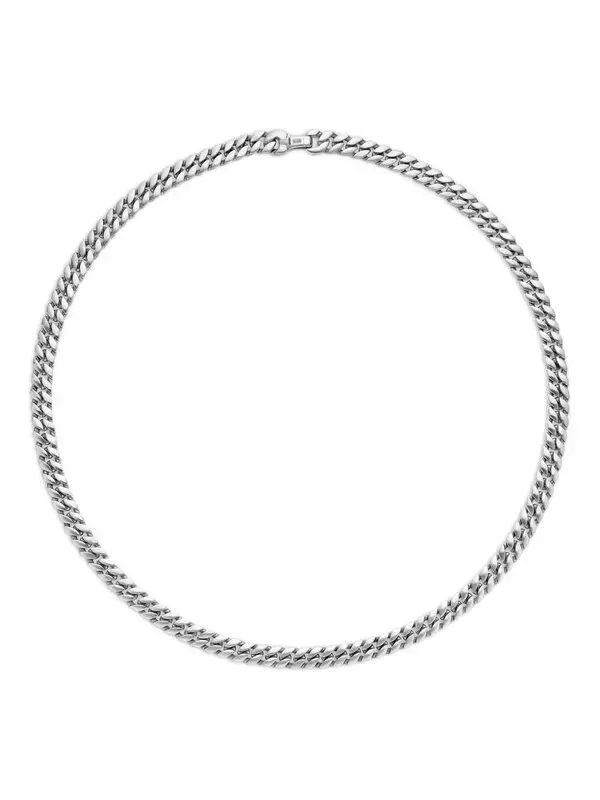 David Yurman Sterling Curb Chain Necklace - Silver