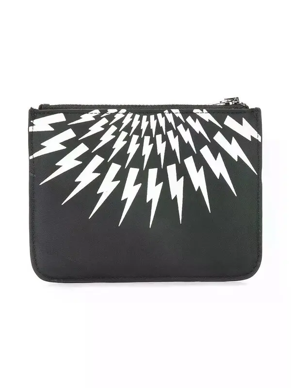 Neil Barrett Thunder' Zip Coin Pouch