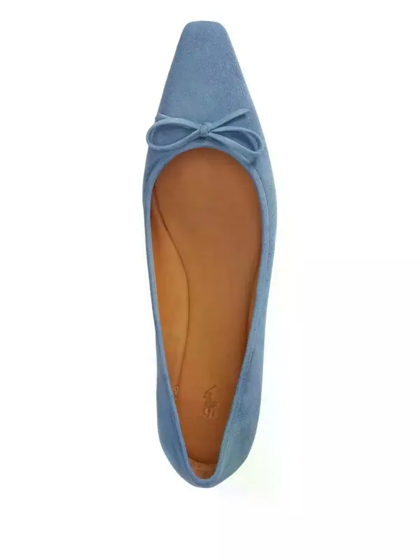 Polo Ralph Lauren Pointed Bow Ballet Flat - Blue