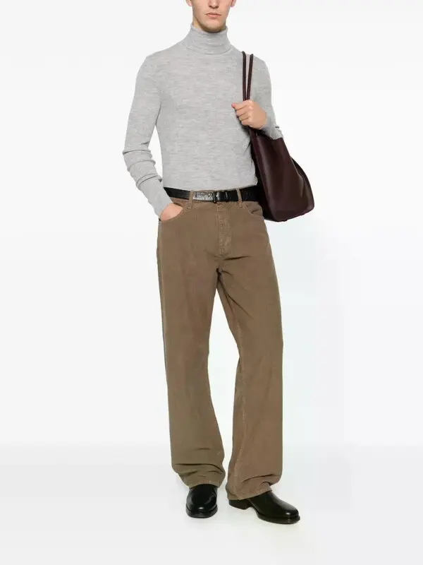 SUNFLOWER Roll-neck Long-sleeve Sweater - Grey
