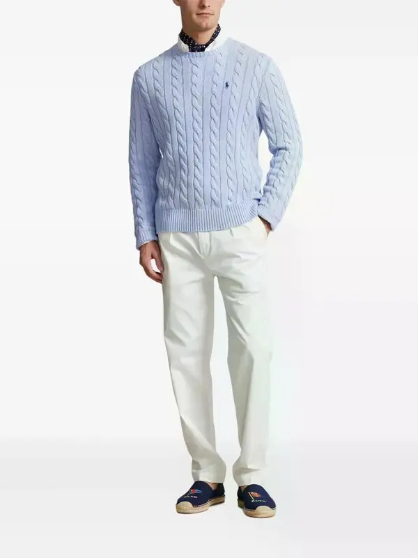 Polo Ralph Lauren Cable-knit Embroidered Sweater