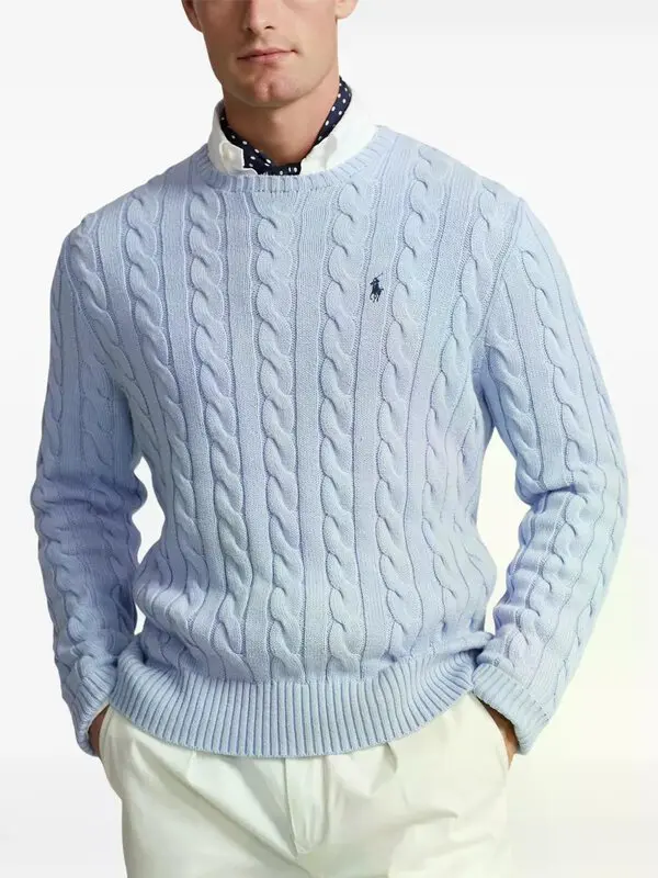 Polo Ralph Lauren Cable-knit Embroidered Sweater