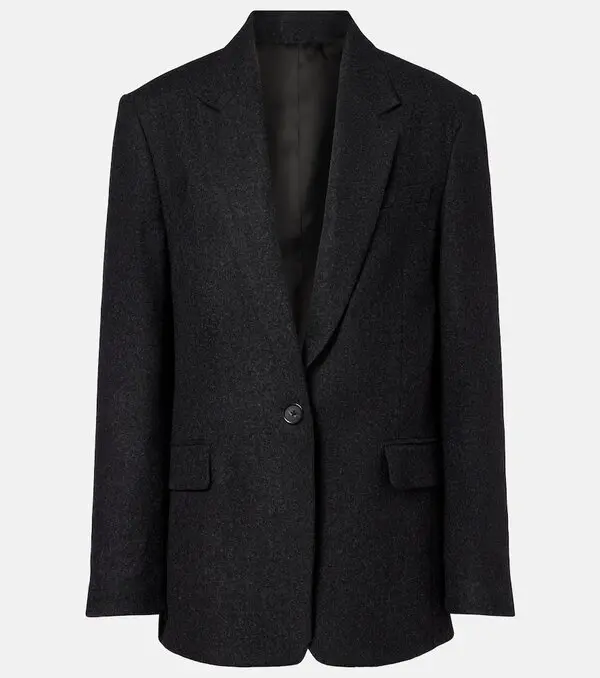 TOTEME Wool-blend Flannel Blazer - Grey