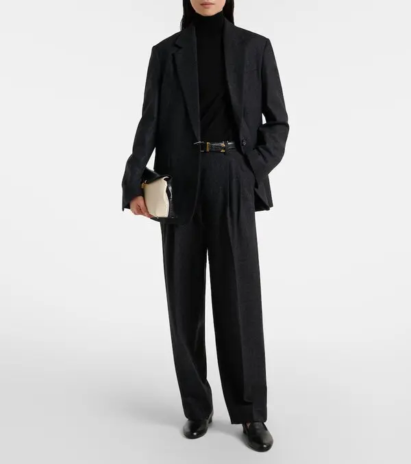 TOTEME Wool-blend Flannel Blazer