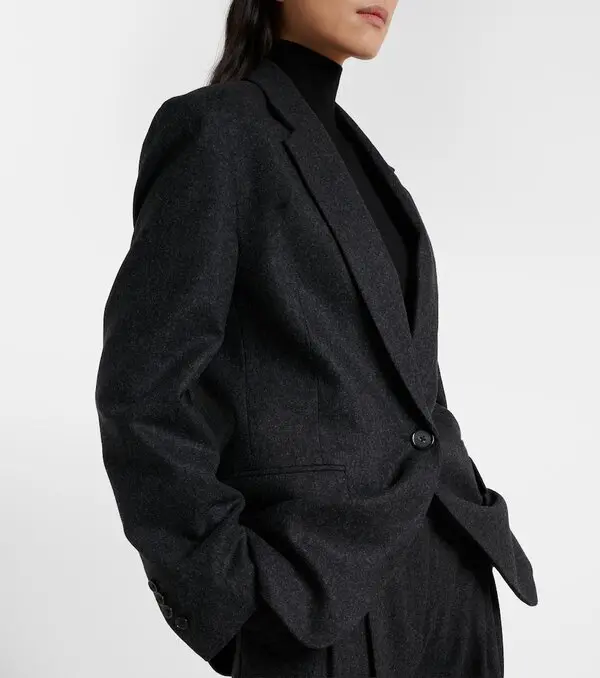 TOTEME Wool-blend Flannel Blazer