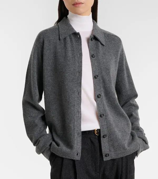 TOTEME Cashmere Cardigan - Grey