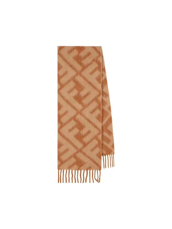 Fendi Scarves - Camel+brandy