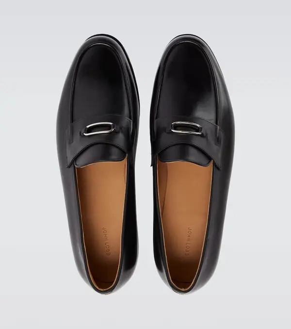 John Lobb Lopez Leather Loafers
