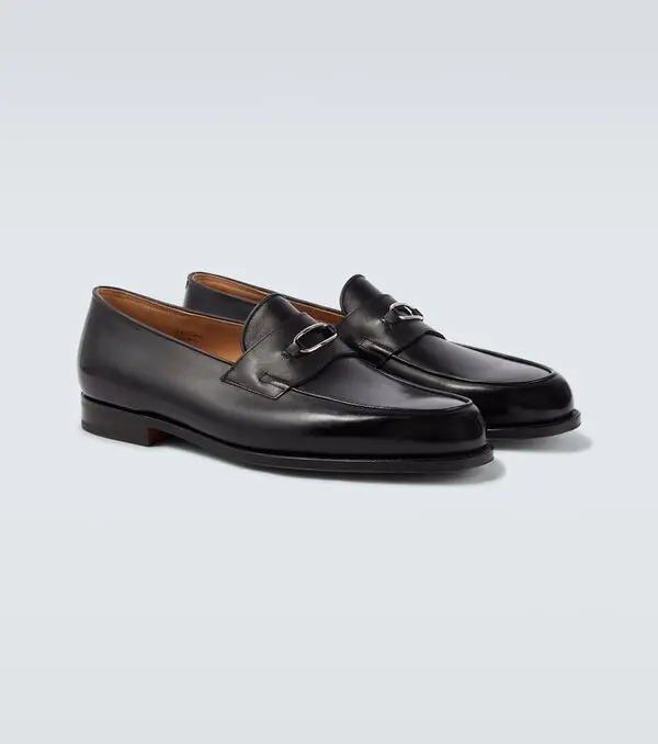 John Lobb Lopez Leather Loafers