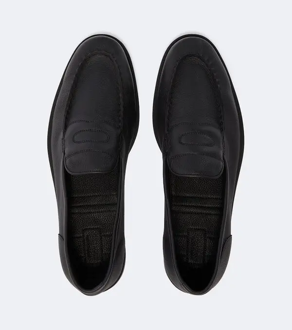 John Lobb Pace Leather Loafers - Black
