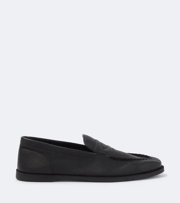 John Lobb Pace Leather Loafers - Black