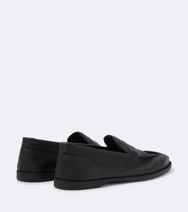 John Lobb Pace Leather Loafers - Black