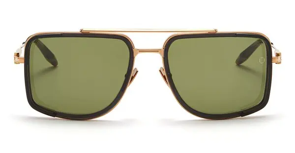 AKONI Stargazer Sunglasses - Gold, Grey
