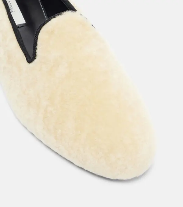 TOTEME Shearling Loafers - White