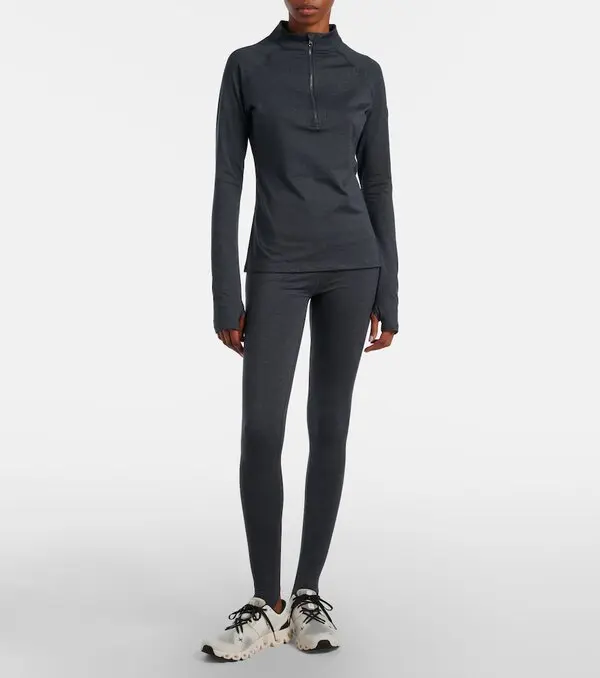 Varley Always Warm Jersey Stirrup Leggings - Black