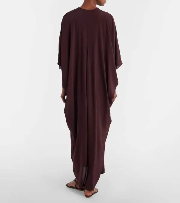 ADRIANA DEGREAS Ring-detail Draped Kaftan