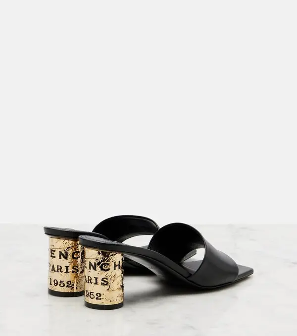 Givenchy Tape 65 Leather Mules - Black