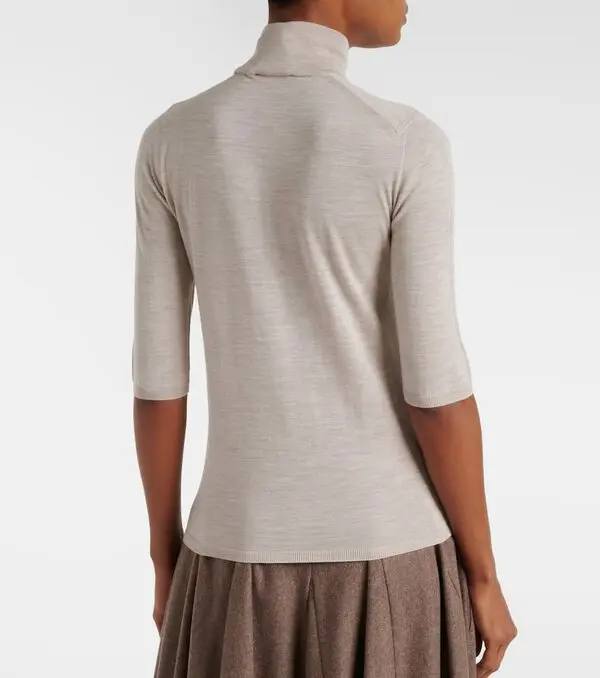 Max Mara Boa Virgin Wool Turtleneck Top