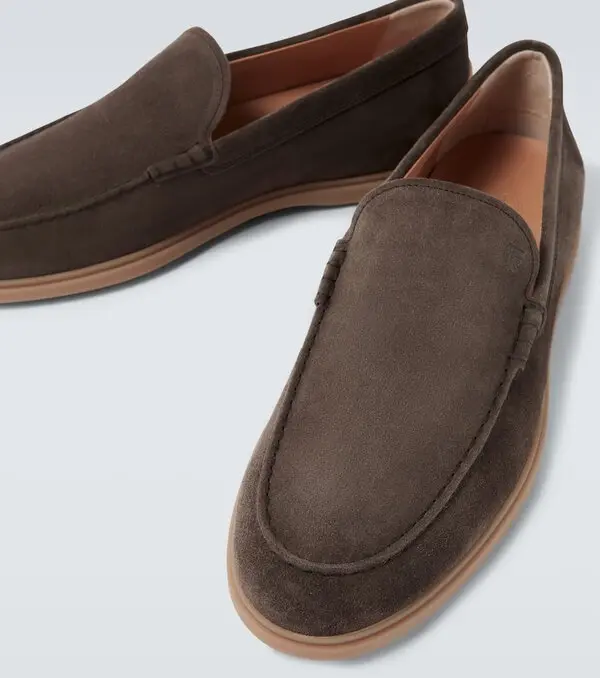 TOD'S Suede Loafers - Brown