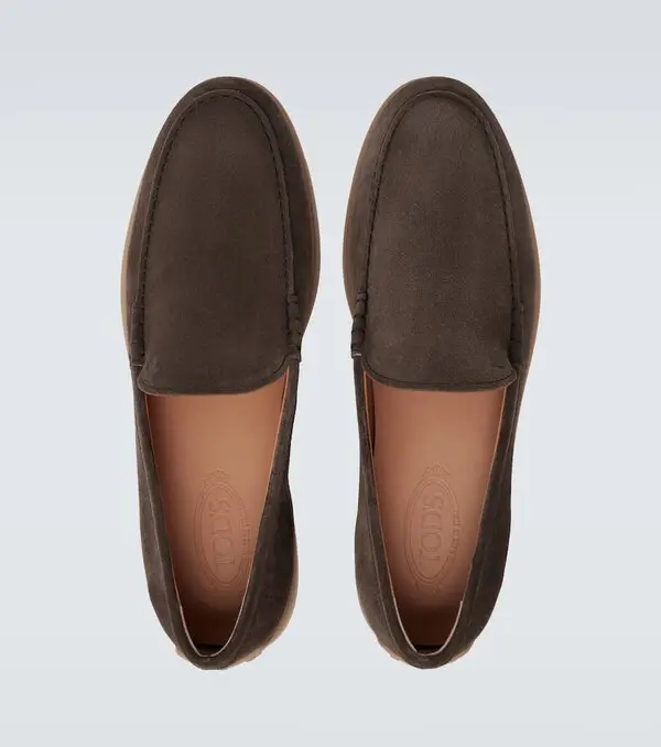TOD'S Suede Loafers - Brown