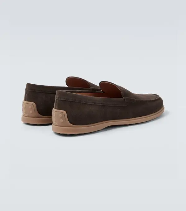 TOD'S Suede Loafers - Brown