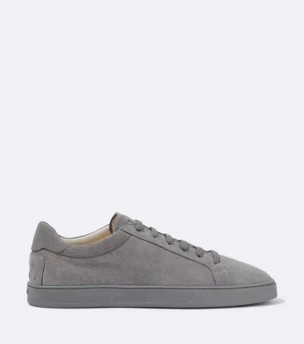 TOD'S Suede Lace-up Sneakers - Grey
