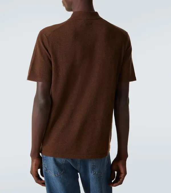 Arch4 Cashmere Polo Shirt - Brown