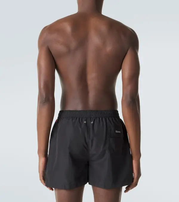 Kiton Logo Swim Trunks - Black