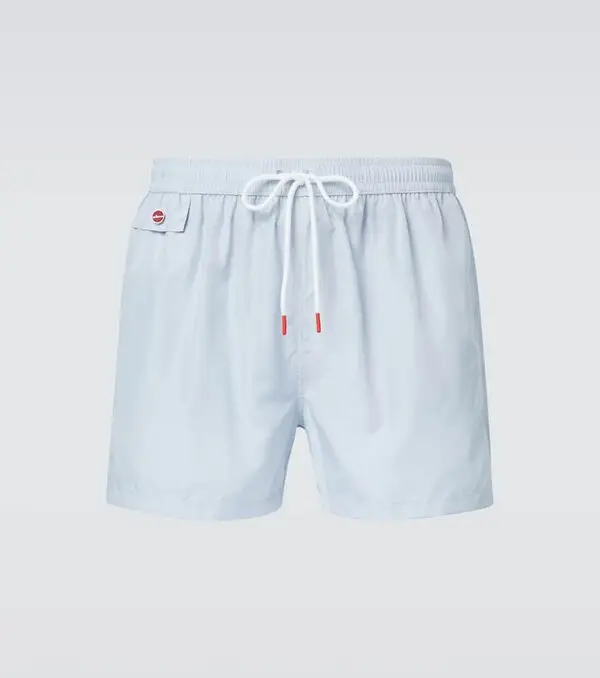 Kiton Logo Swim Trunks - Grey