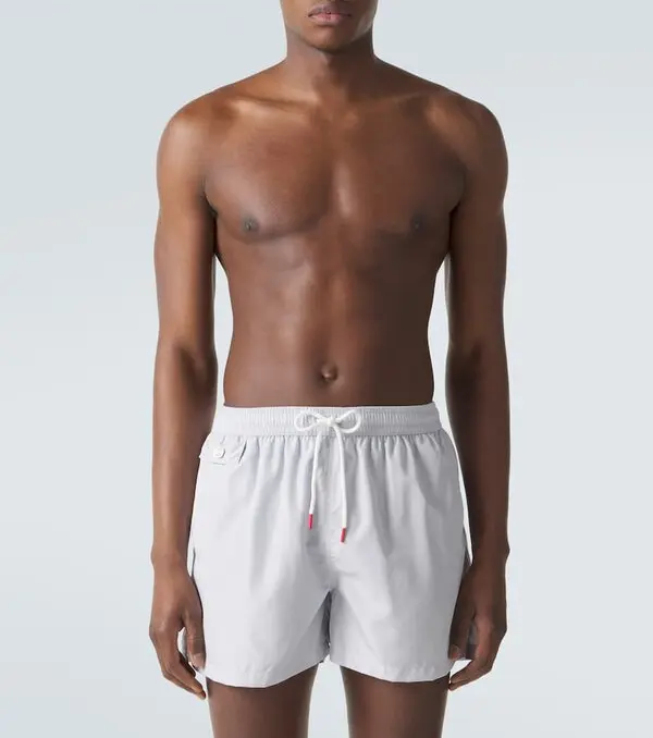 Kiton Logo Swim Trunks - Grey