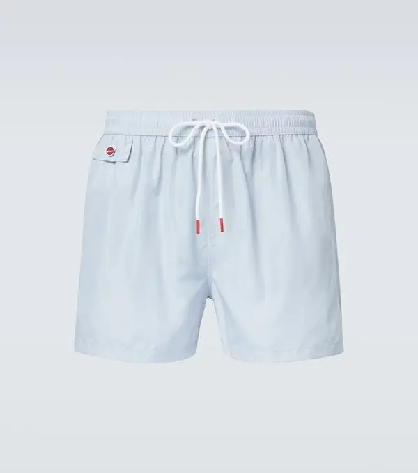 Kiton Logo Swim Trunks - Grey