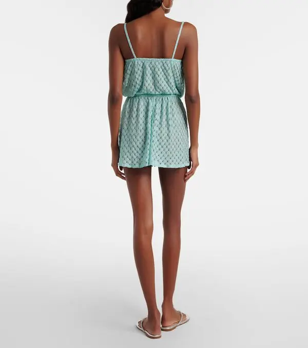 Missoni Open-knit Lamé Romper
