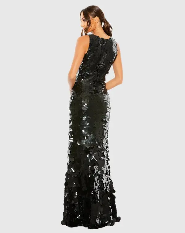 Mac Duggal Sleeveless Sequin Gown
