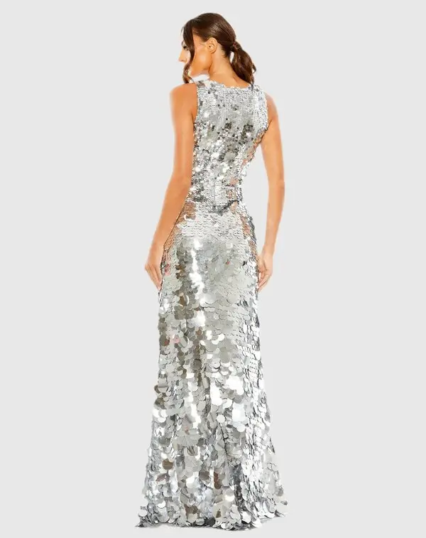 Mac Duggal Sleeveless Sequin Gown