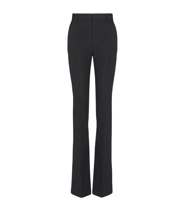 Balmain Virgin Wool Straight-leg Trousers