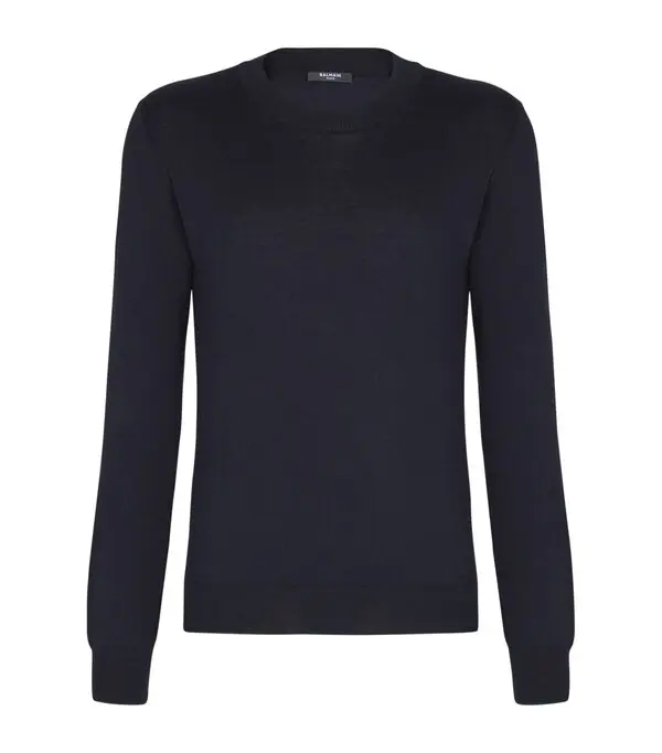 Balmain Silk-cotton Monogram Sweater
