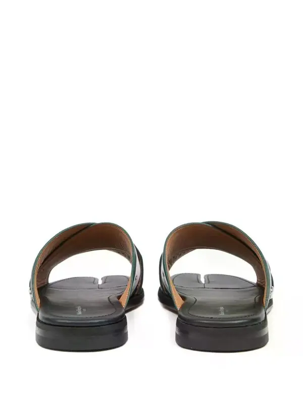 MAISON MARGIELA Tabi Numbers Crossed Sandals - Green