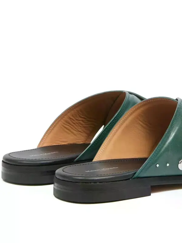MAISON MARGIELA Tabi Numbers Crossed Sandals - Green