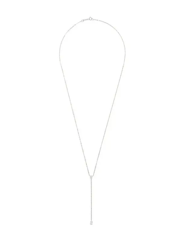 ANITA KO T-drop Diamond Necklace - Metallic