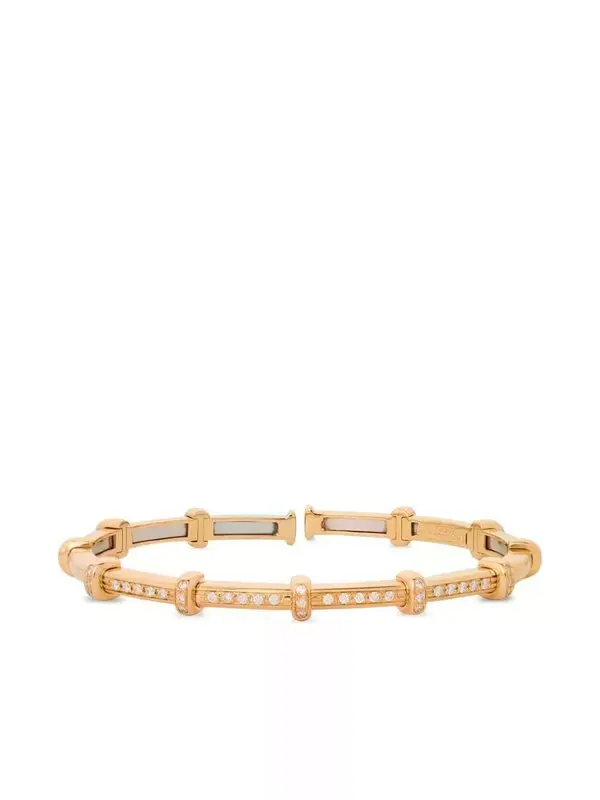 Sidney Garber 18k Yellow Spring Diamond Bracelet - Gold