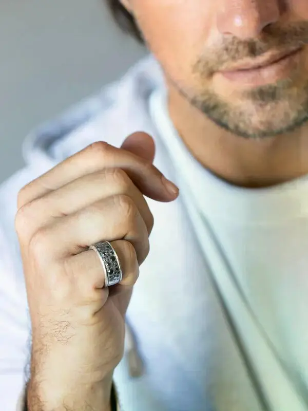 John Varvatos Stardust Ring - Silver