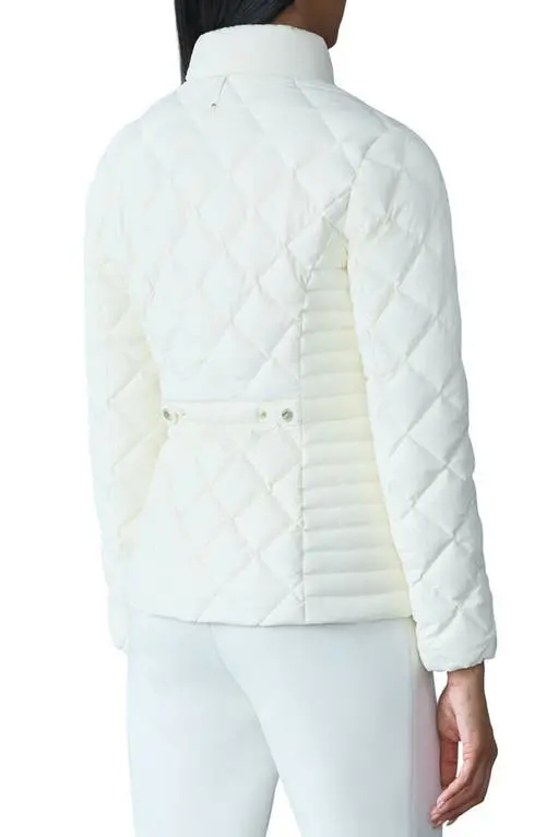 Mackage Diamond Quilted Recycled Down Jacket - Cream