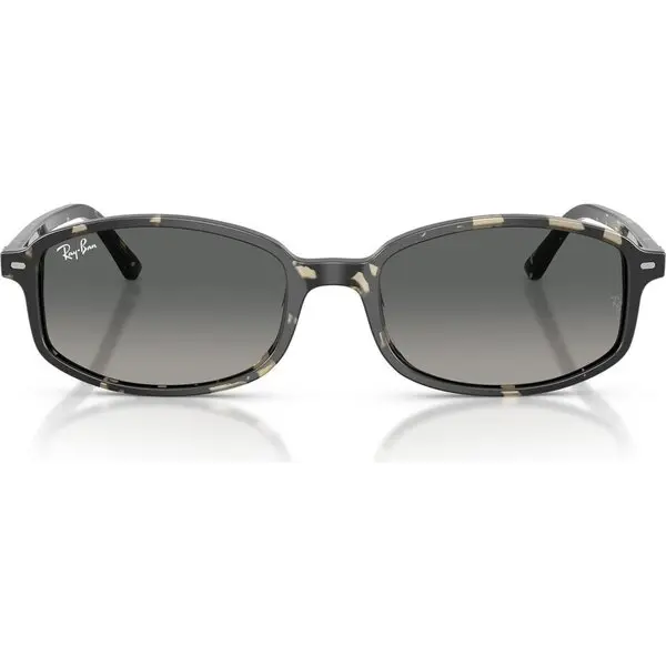 Ray-ban 56mm Irregular Oval Sunglasses - Grey Havana
