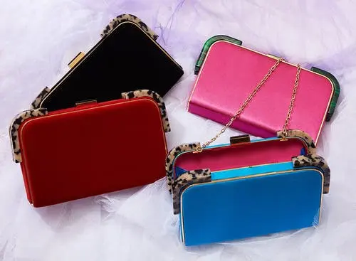 LARALLAN Liz Satin Clutch