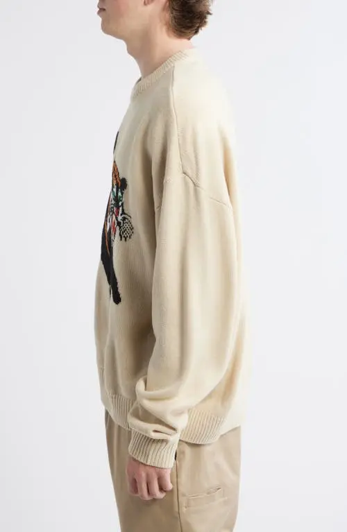 PACSUN Tiger Graphic Crewneck Sweater