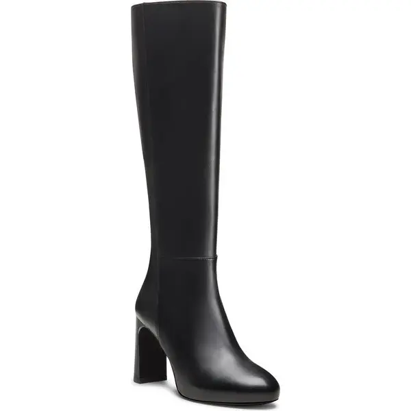 STUART WEITZMAN Babette Platform Boot - Black/black