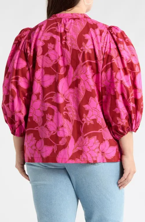 SUGARLIPS Craney Floral Print Top