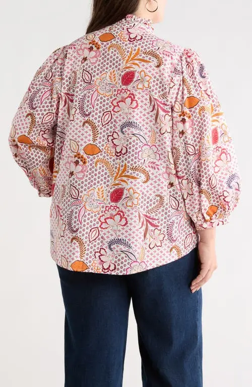SUGARLIPS Floral Button-up Shirt